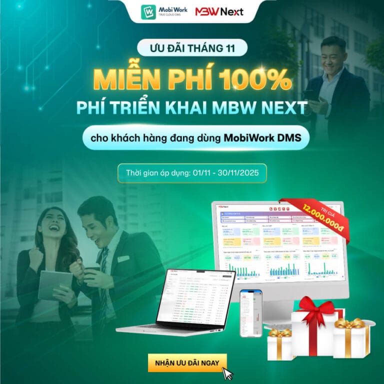 Phần mềm DMS MobiWork - Giải pháp Quản lý hệ thống phân phối